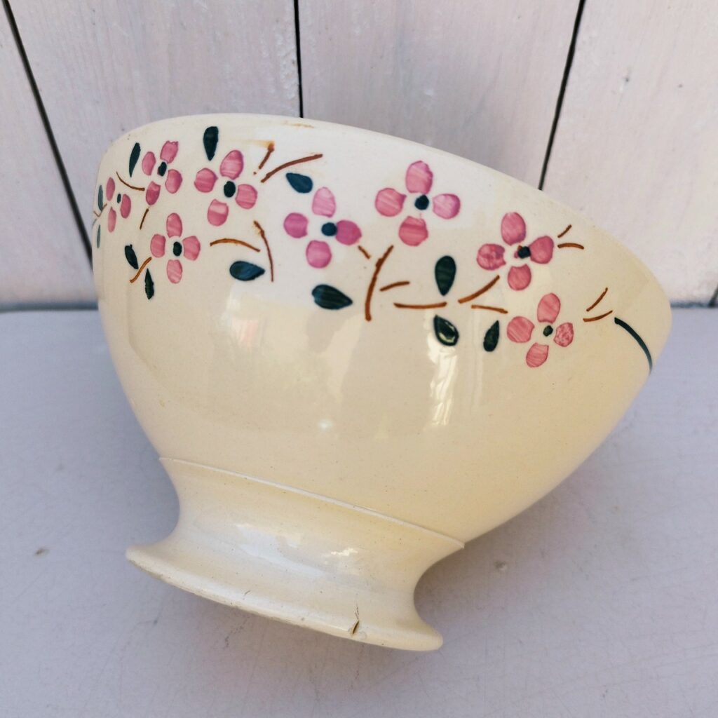 Grand bol faïence luneville, vintage - Acolytes Antique