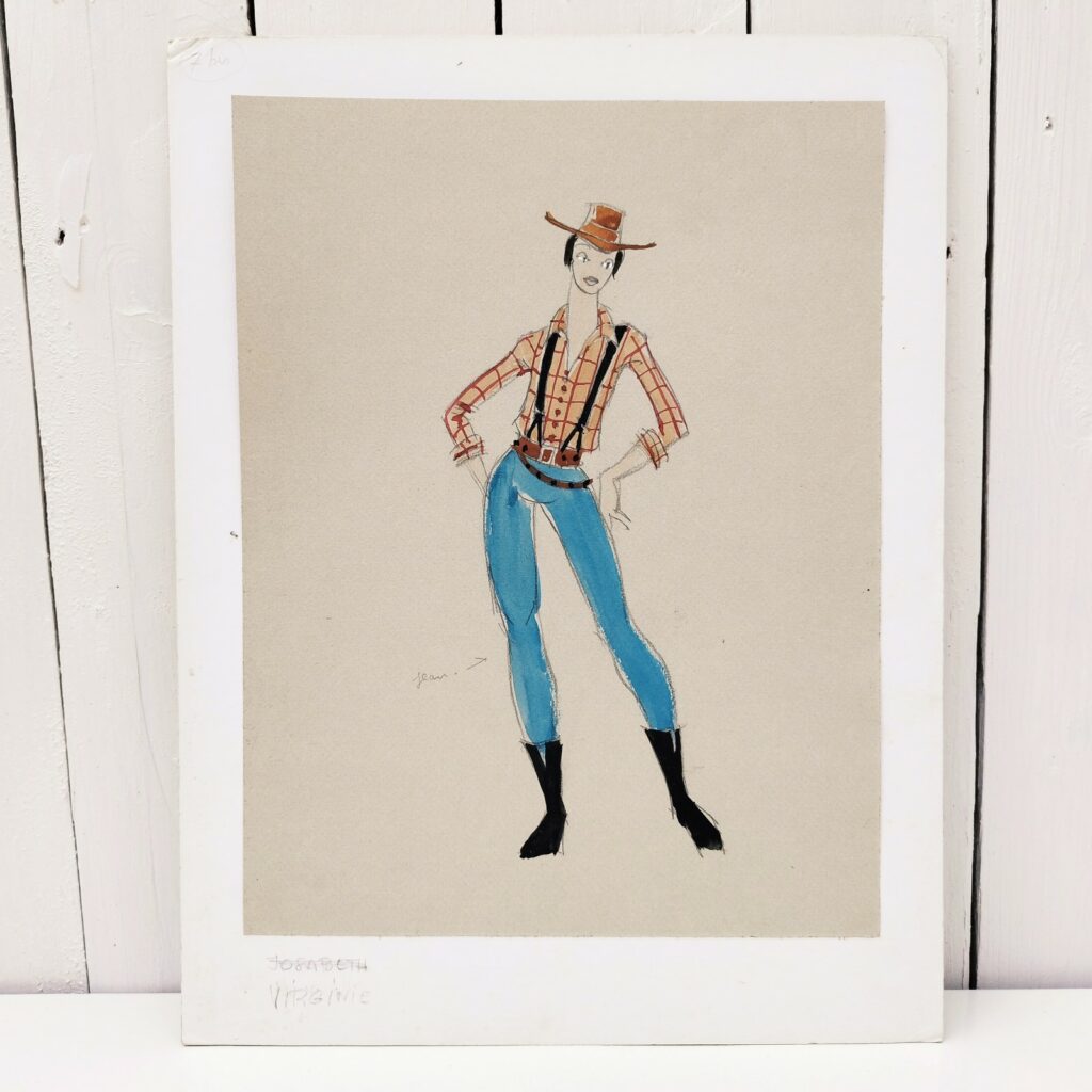 Planche costume théâtre contemporain, Virginie - Acolytes Antique