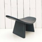 Tabouret Shoggi Alain Gaubert noir - Acolytes Antique