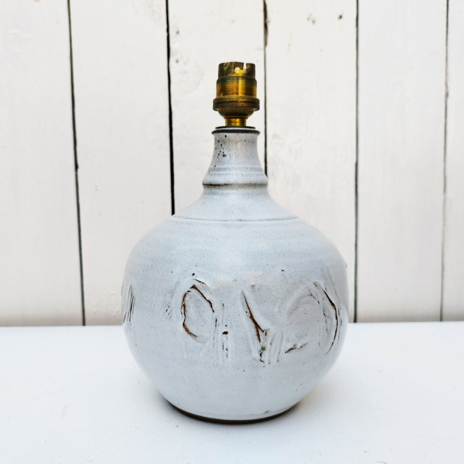 Pied De Lampe Ceramique Vintage