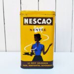 Boite en tôle publicitaire, chocolat Nescao, Nestlé - Acolytes Antique