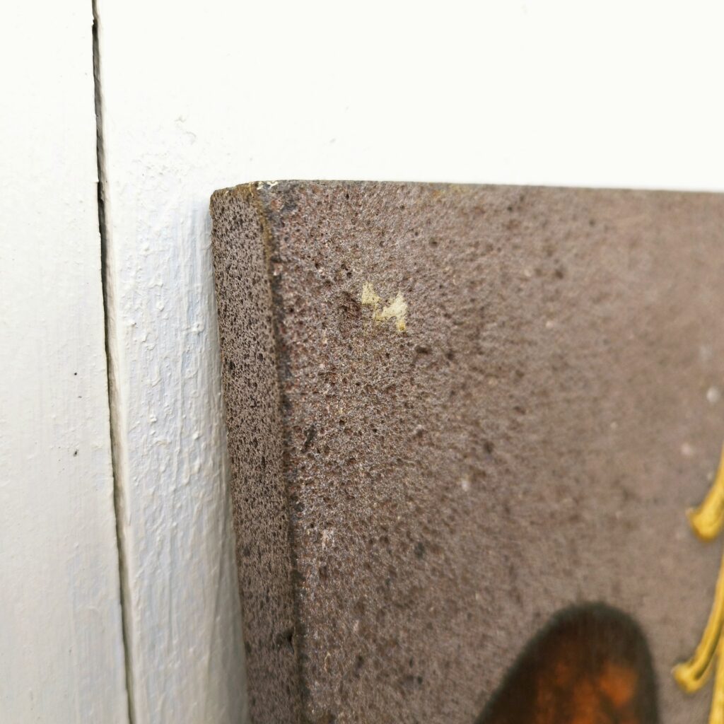 Plaque de lave émaillée, décor abstrait, Jean Jaffeux - Acolytes Antique